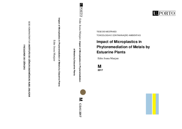 (PDF) Impact of Microplastics in Phytoremediation of Metals by Estuarine Plants | Edith M ...
