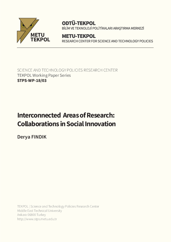 (PDF) Interconnected Areas of Research: Collaborations in Social Innovation