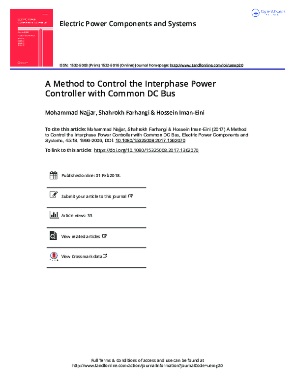 (PDF) A Method to Control the Interphase Power Controller with Common ...