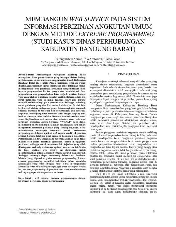 (PDF) Membangun Web Service Pada Sistem Informasi Perizinan Angkutan ...