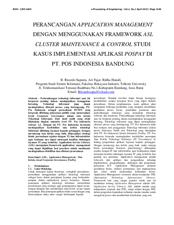 (PDF) Perancangan Application Management Dengan Menggunakan Framework ...