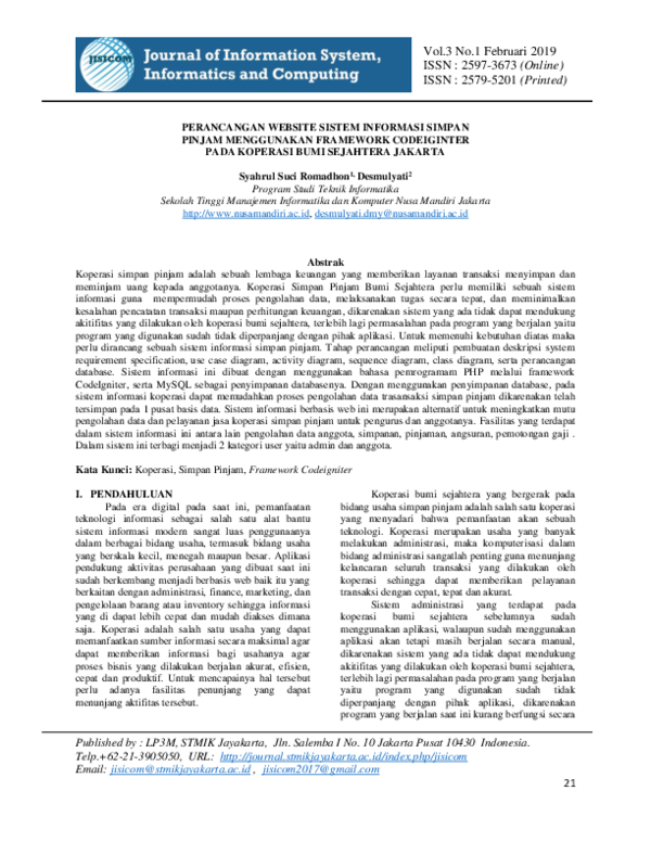 (PDF) Perancangan Website Sistem Informasi Simpan Pinjam Menggunakan ...