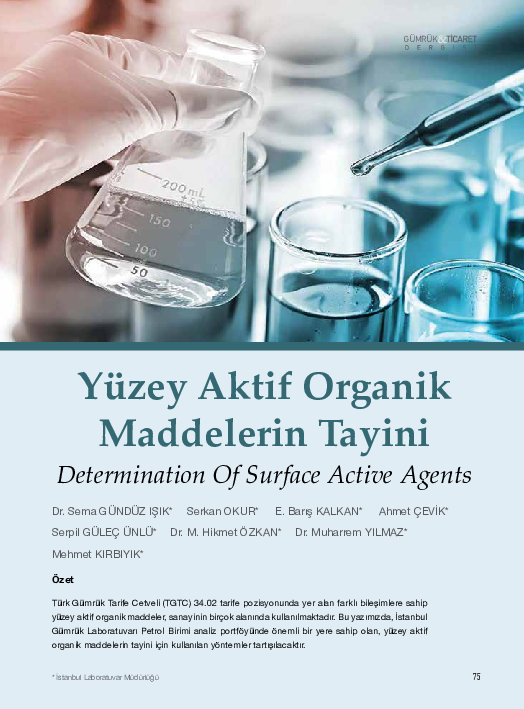 (PDF) Determination Of Surface Active Agents