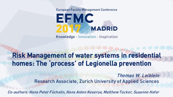 (PDF) Risk management of water systems in residential homes : The ...