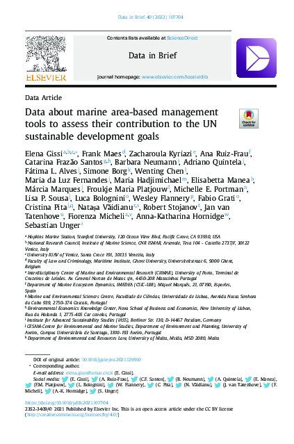 (PDF) Data about marine area-based management tools to assess their ...
