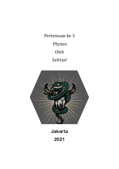 (PDF) Pertemuan ke3 Python