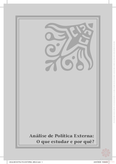 (PDF) Análise de Política Externa: O que estudar e por quê? (amostra)