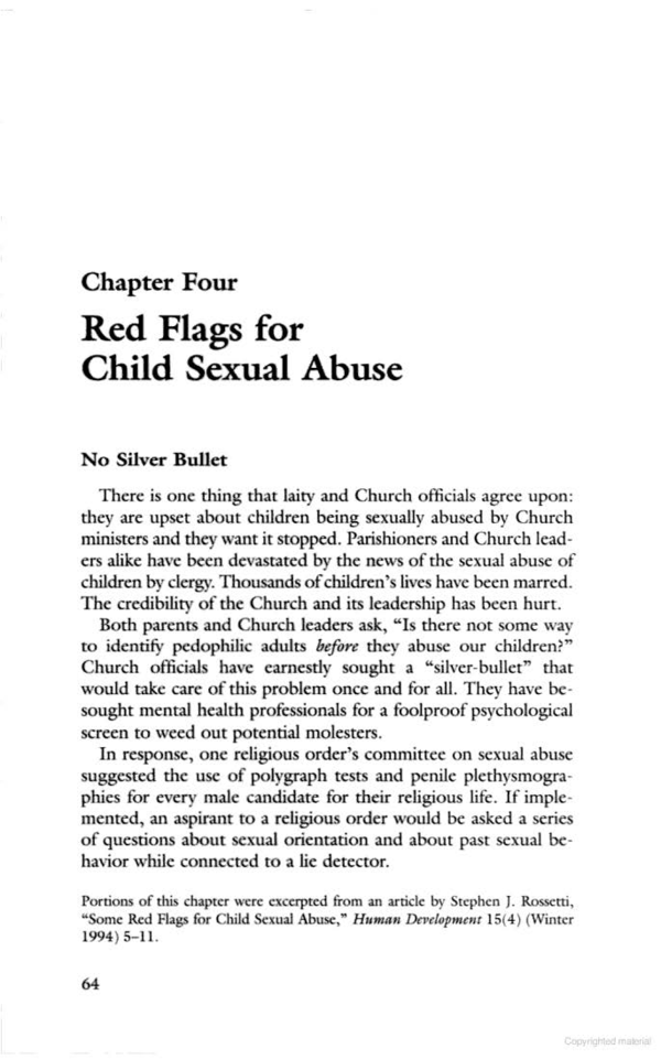 (PDF) Red Flags for Child Sexual Abuse