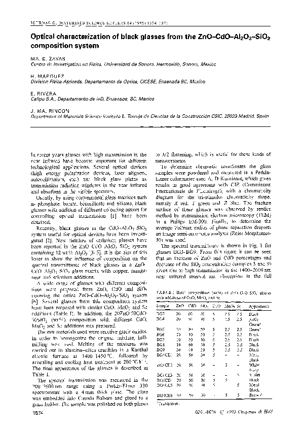 (PDF) Optical characterization of black glasses from the ZnO-CdO-Al2O3-SiO2 composition system ...