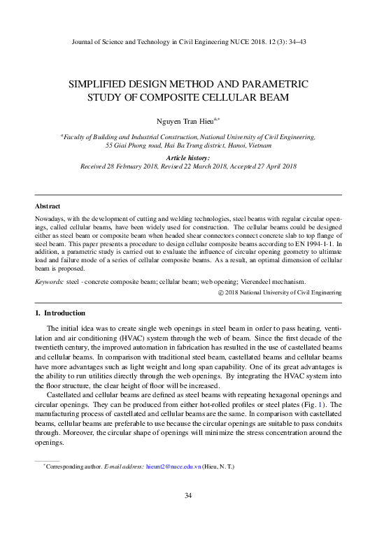 (PDF) Simplified design method and parametric study of composite ...