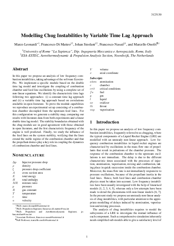 (PDF) Modelling Chug Instabilities by Variable Time Lag Approach ...