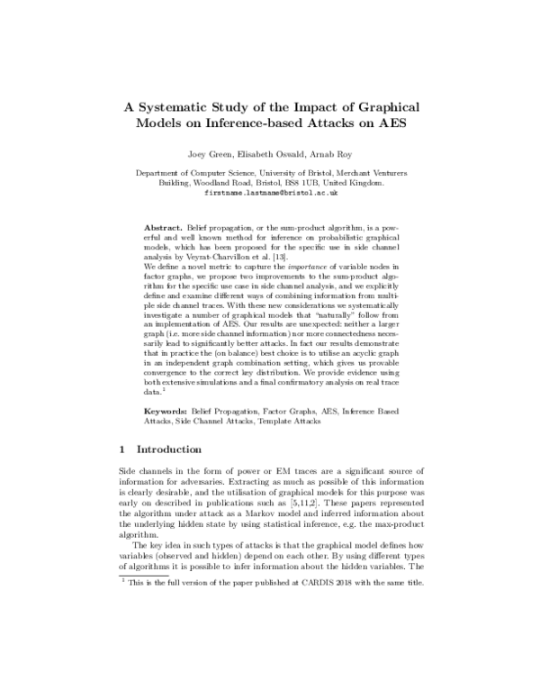 (PDF) A Systematic Study of the Impact of Graphical Models on Inference ...