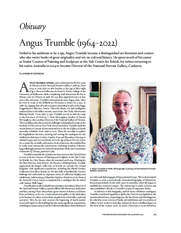 (PDF) Trumble Angus Obituary