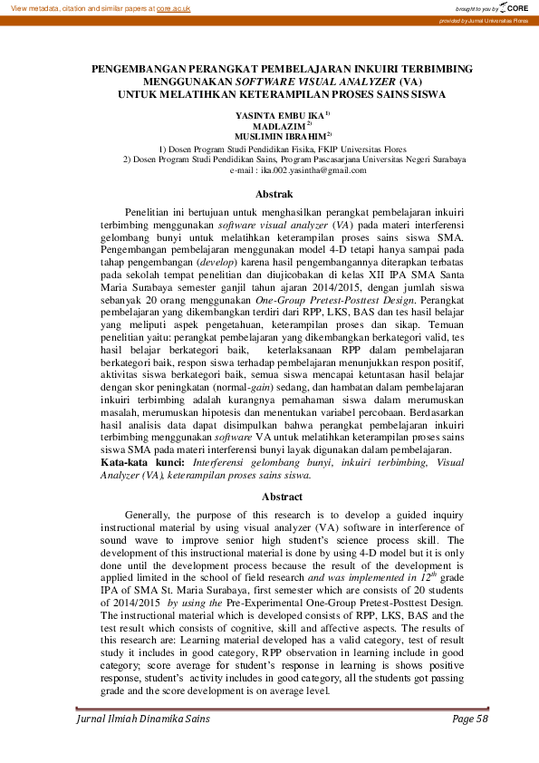 (PDF) Pengembangan Perangkat Pembelajaran Inkuiri Terbimbing ...