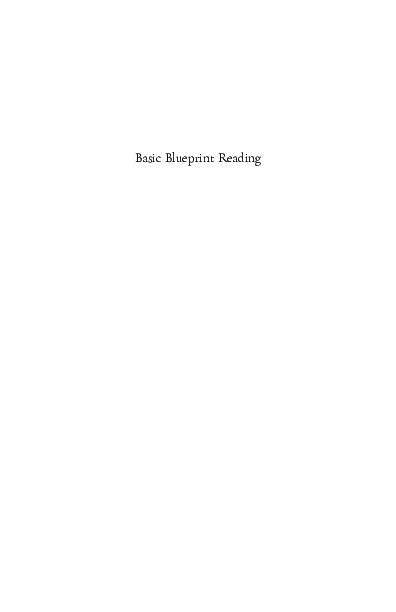 (PDF) Basic Blueprint Reading