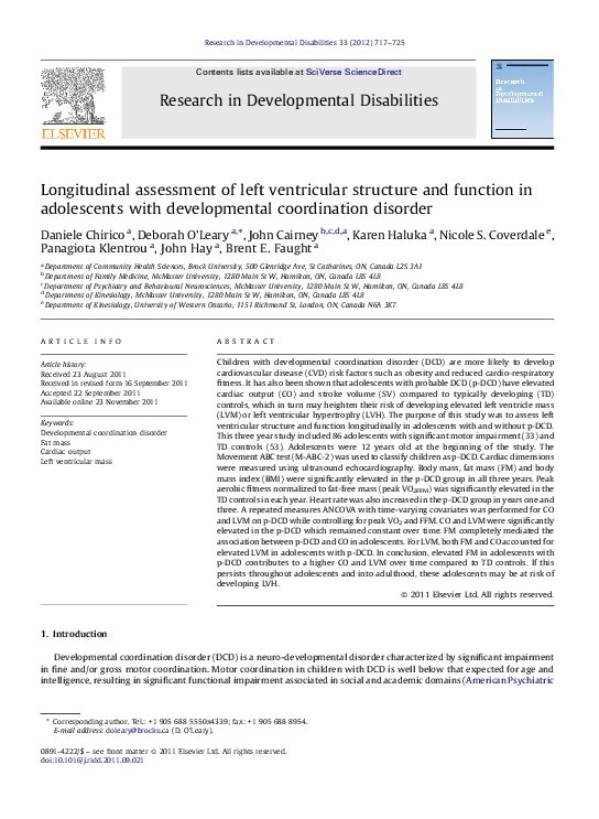 (PDF) Longitudinal assessment of left ventricular structure and ...