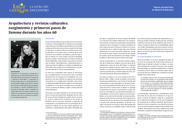 (PDF) Arquitectura y revistas culturales: surgimiento y primeros pasos ...
