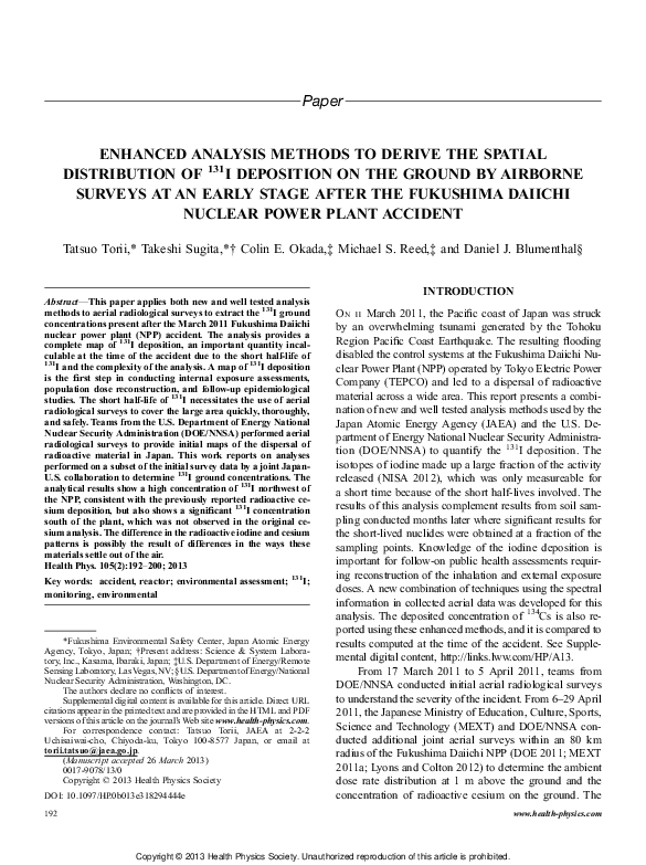 (PDF) Enhanced Analysis Methods to Derive the Spatial Distribution of ...