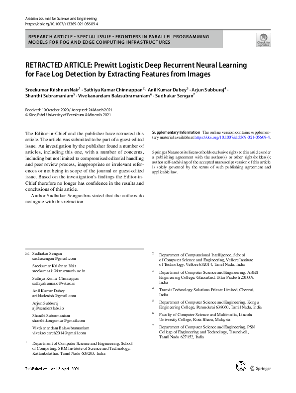Pdf Retracted Article Prewitt Logistic Deep Recurrent Neural