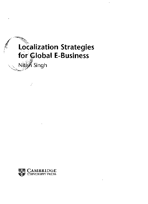 Pdf Localization Strategies For Global E Business