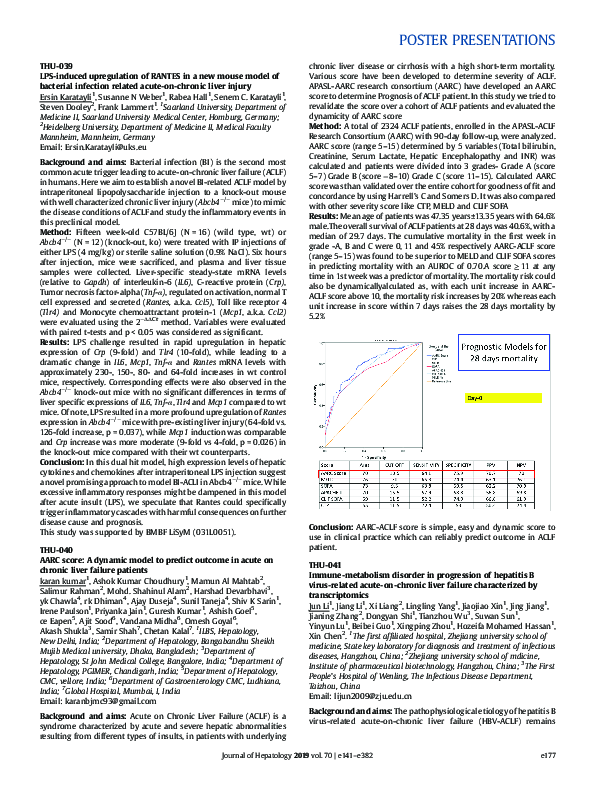 (PDF) Novel Model for Bacterial Infection-Related ACLF in Mice