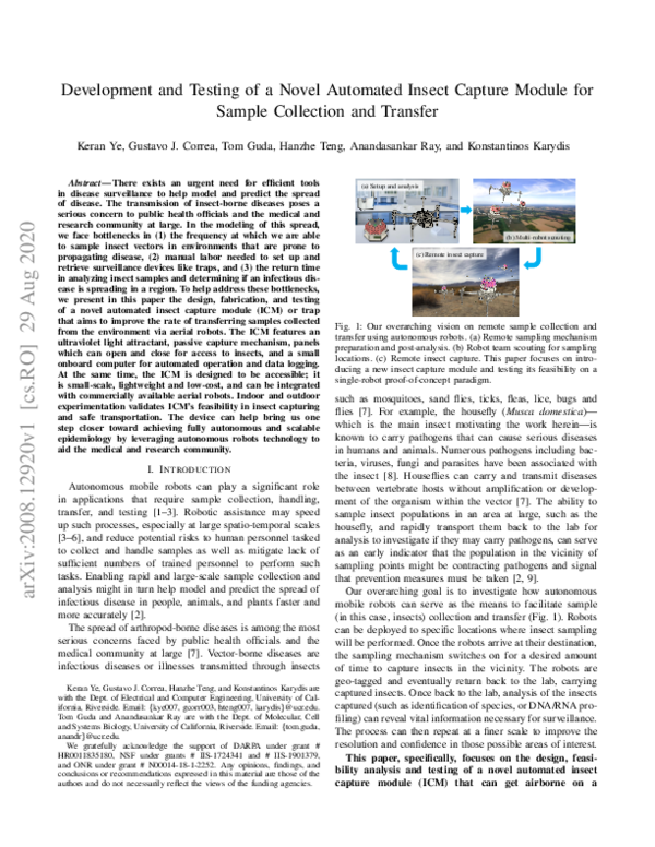 (PDF) Development and Testing of a Novel Automated Insect Capture ...