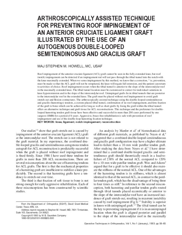 (PDF) Arthroscopically assisted technique for preventing roof ...