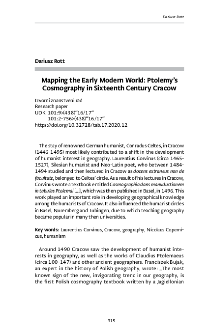 (PDF) Mapping the Early Modern World