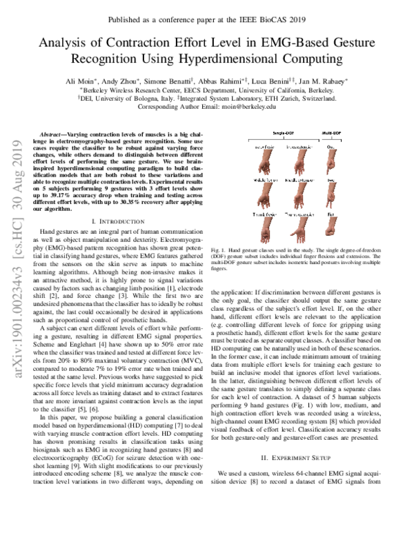 (PDF) Analysis of Contraction Effort Level in EMG-Based Gesture Recognition Using ...