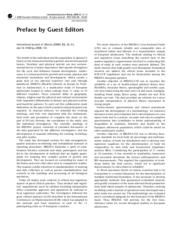 (PDF) Preface by Guest Editors