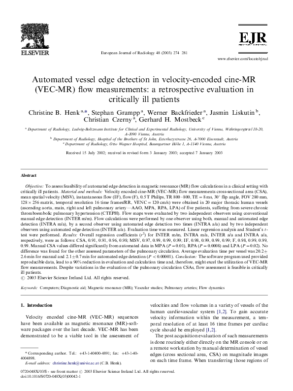 (PDF) Automated vessel edge detection in velocity-encoded cine-MR (VEC ...