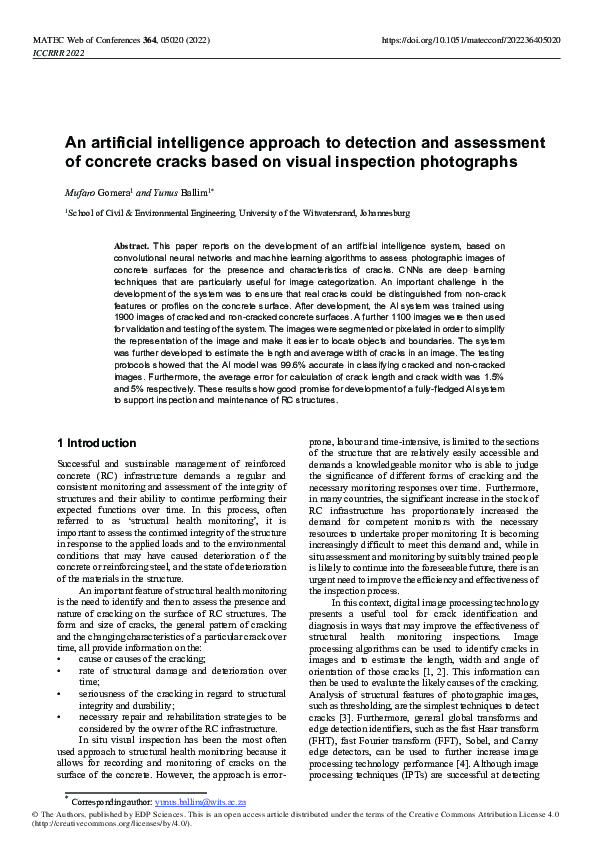 Pdf An Artificial Intelligence Approach To Detection And Assessment