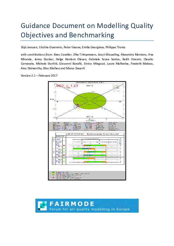 (PDF) Guidance Document on Modelling Quality Objectives and Benchmarking