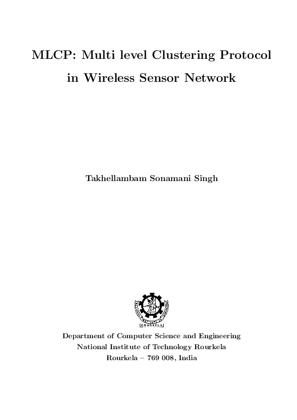 (PDF) MLCP: Multi level Clustering Protocol in Wireless Sensor Network