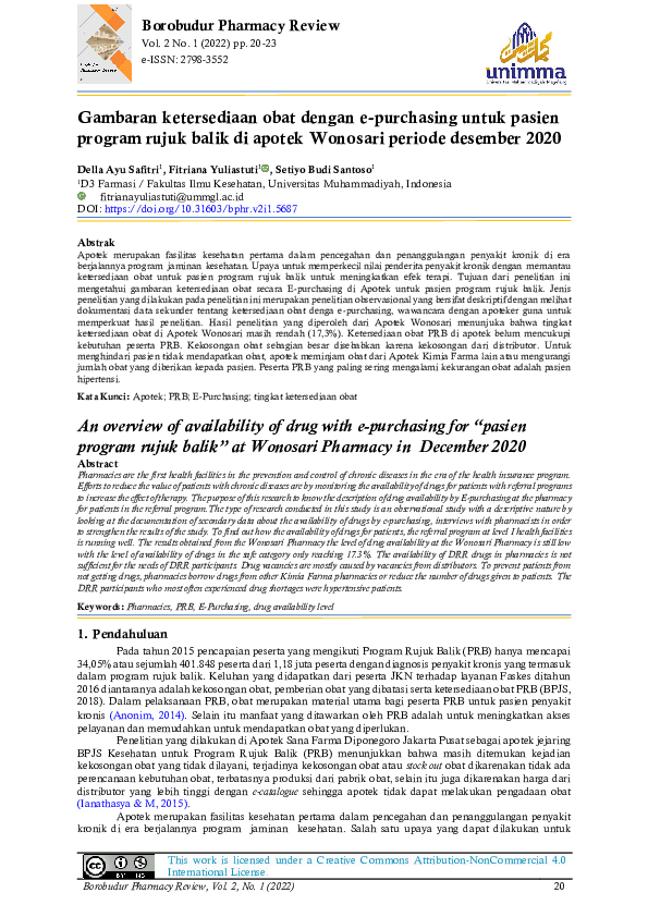 (PDF) Gambaran ketersediaan obat dengan e-purchasing untuk pasien ...