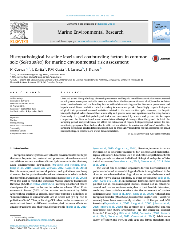 (PDF) Histopathological baseline levels and confounding factors in ...