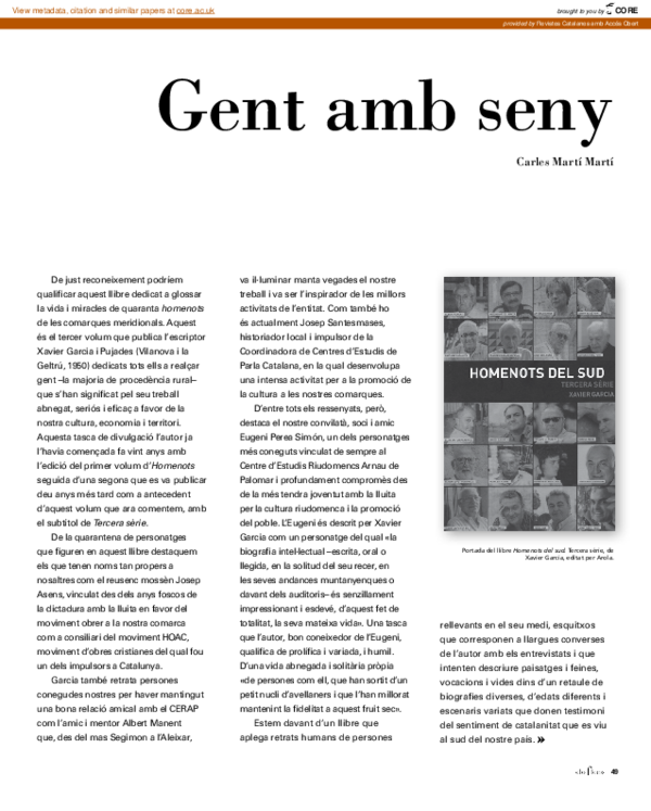 (PDF) Gent amb seny