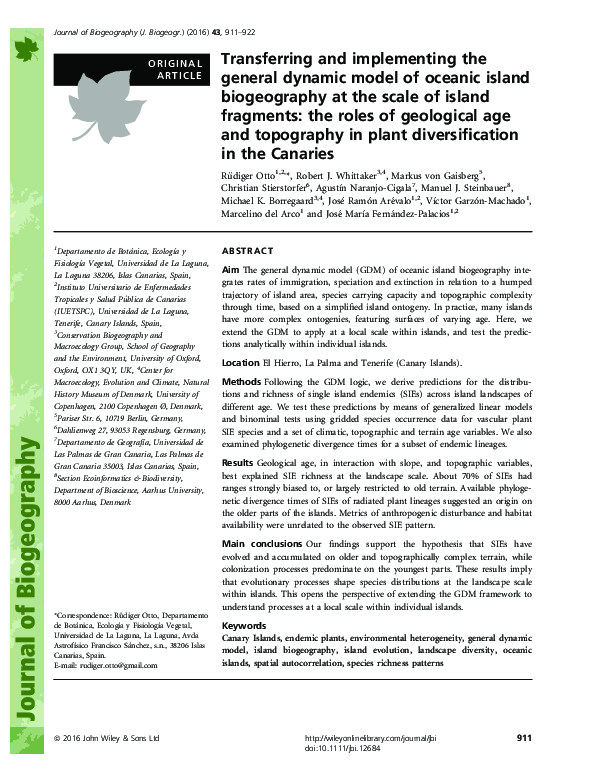(PDF) Transferring and implementing the general dynamic model of ...