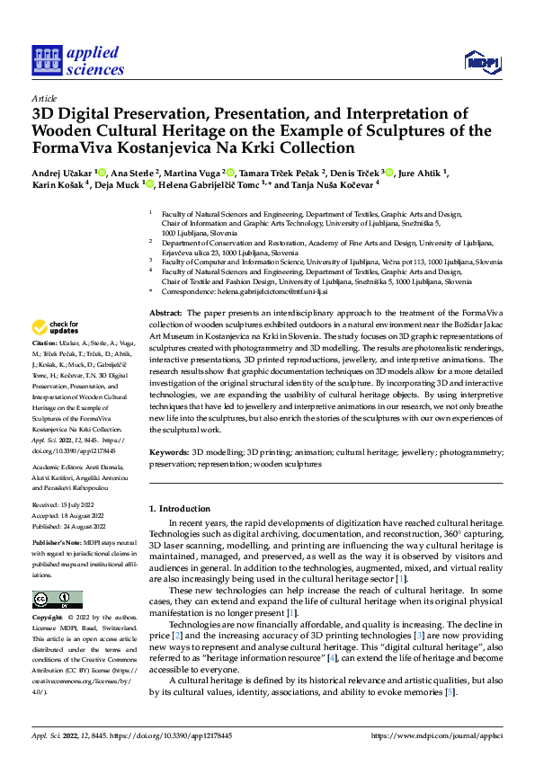 (PDF) 3D Digital Preservation, Presentation, and Interpretation of Wooden Cultural Heritage on ...