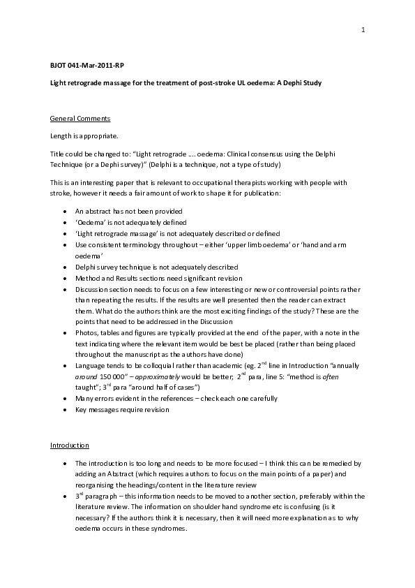 (PDF) Light retrograde massage for the treatment of post-stroke upper ...
