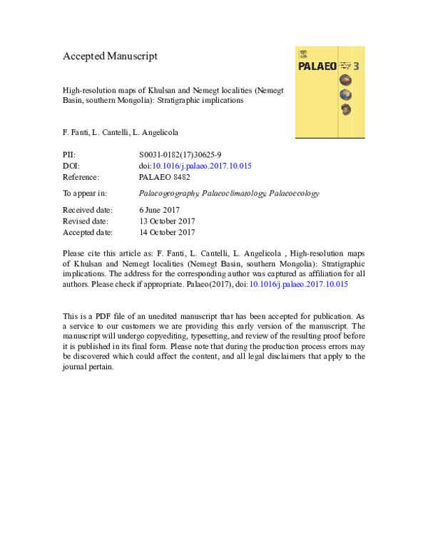 (PDF) High-resolution maps of Khulsan and Nemegt localities (Nemegt ...