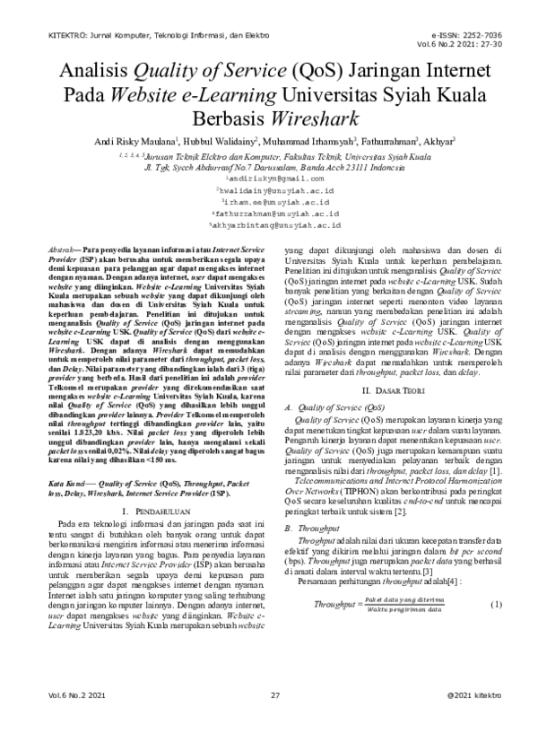 (PDF) Analisis Quality of Service (Qos) Jaringan Internet Pada Website ...