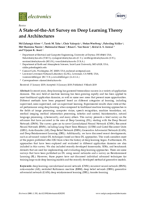 (PDF) A State-of-the-Art Survey on Deep Learning Theory and ...