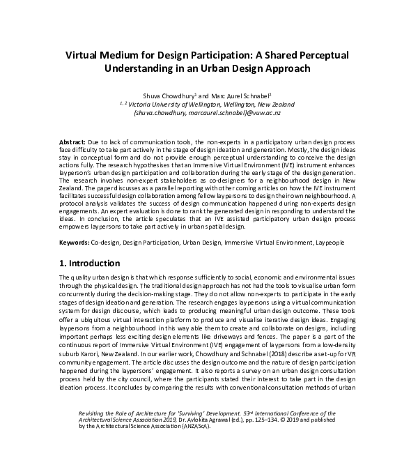 (PDF) Virtual medium for design Participation: A shared perceptual ...
