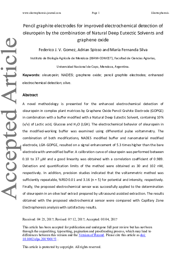 (PDF) Pencil graphite electrodes for improved electrochemical detection ...