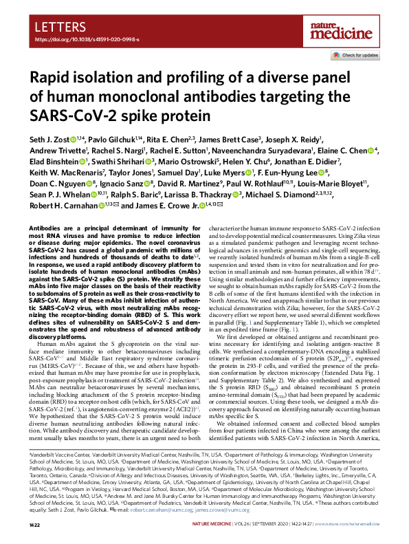 (PDF) Rapid isolation and profiling of a diverse panel of human ...