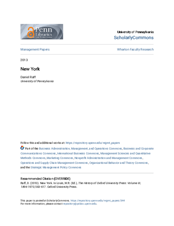 (PDF) New York | Daniel Raff - Academia.edu