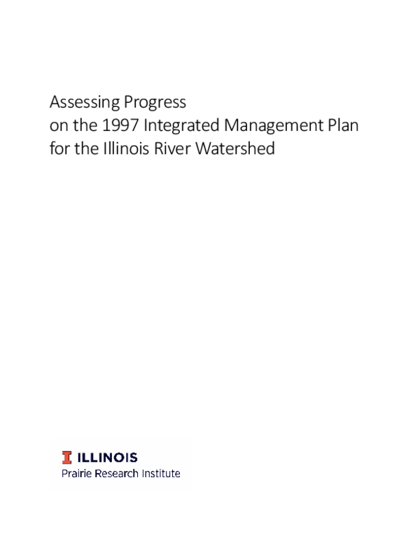 (PDF) Assessing Progress on the 1997 Integrated Management Plan for the ...