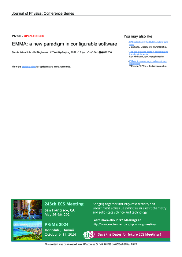 (PDF) EMMA: a new paradigm in configurable software