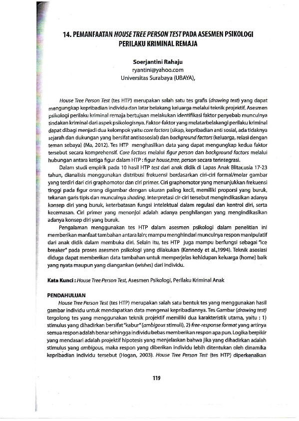 (PDF) 4. PEMANFAATAN HOUSE TREE PERSON TESTPADA ASESMEN PSIKOLOGI ...